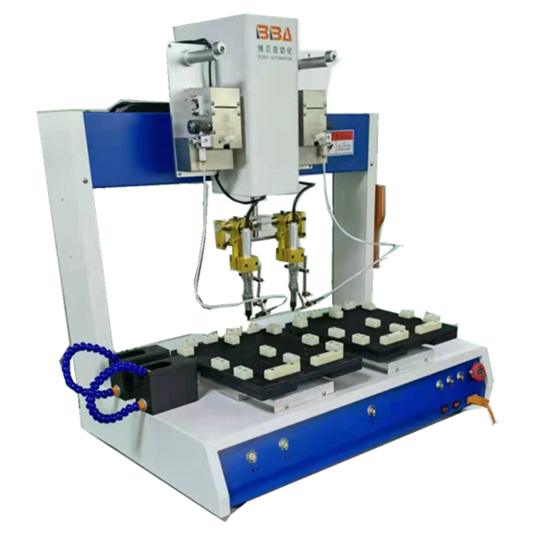 High Efficiency Desktop Robotic Soldering Machine with Double Soldering ...